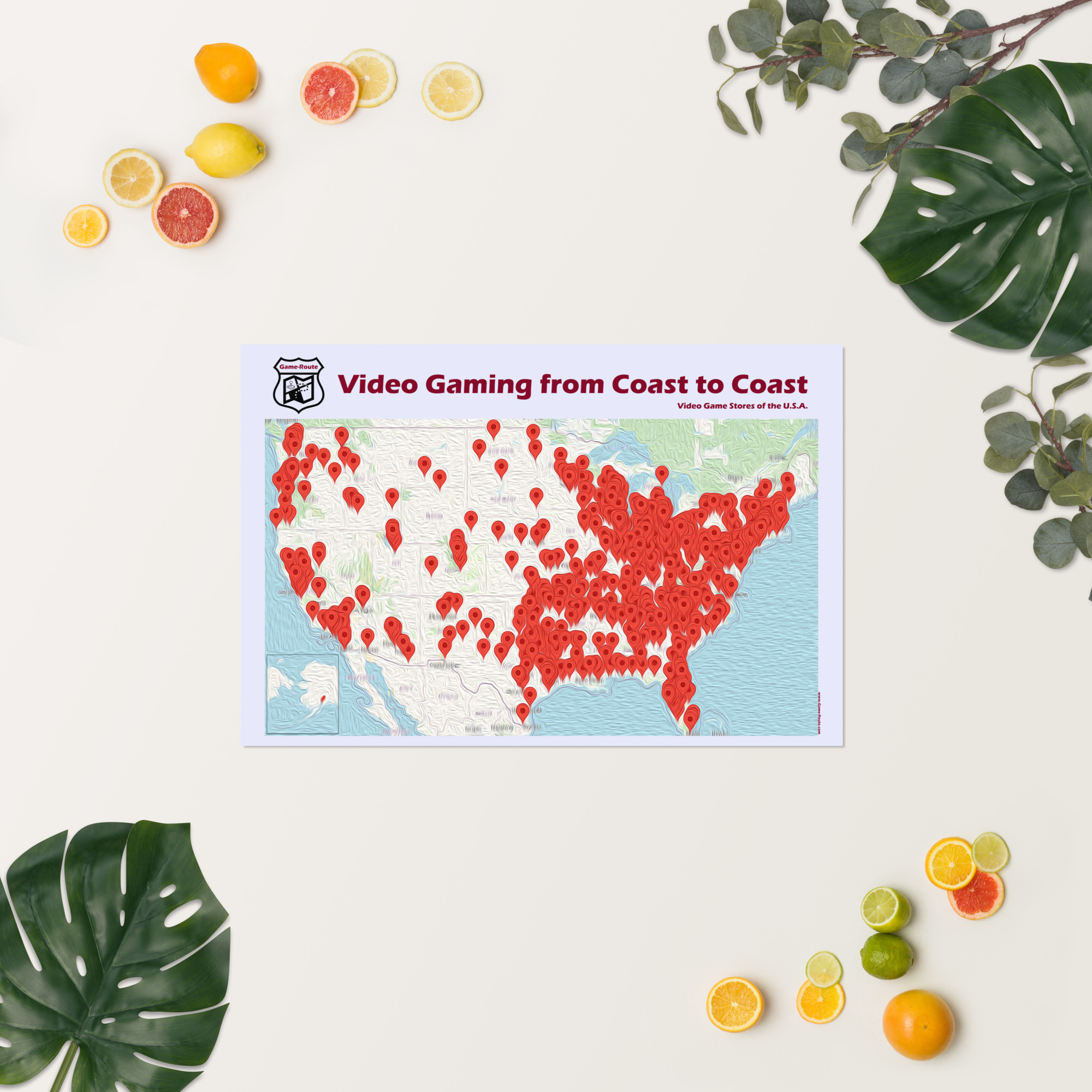 Rad Oil USA Poster (Luster) - Game-Route